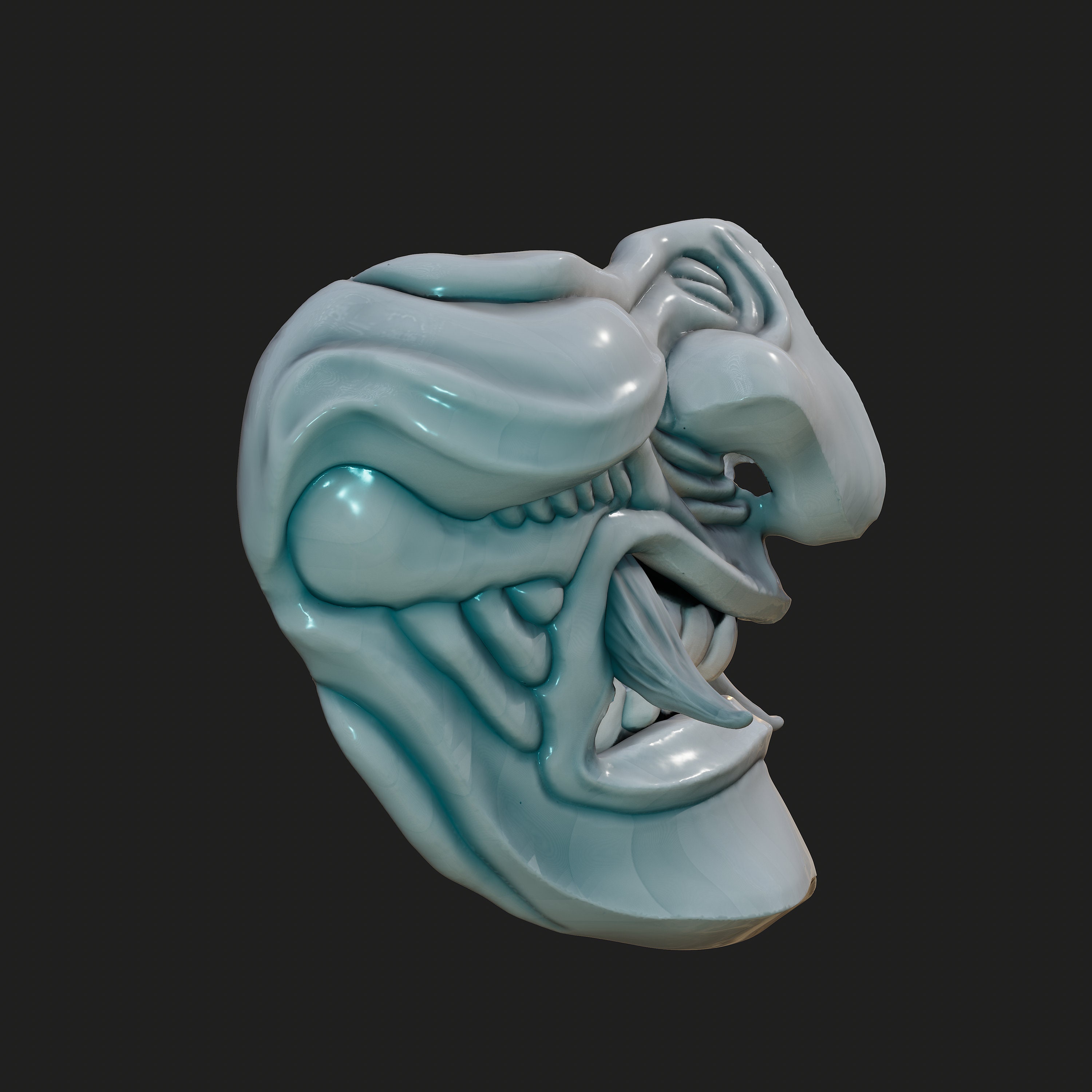 Hannya Samurai Oni Half Mask 5 3D Printing File Stl - Etsy