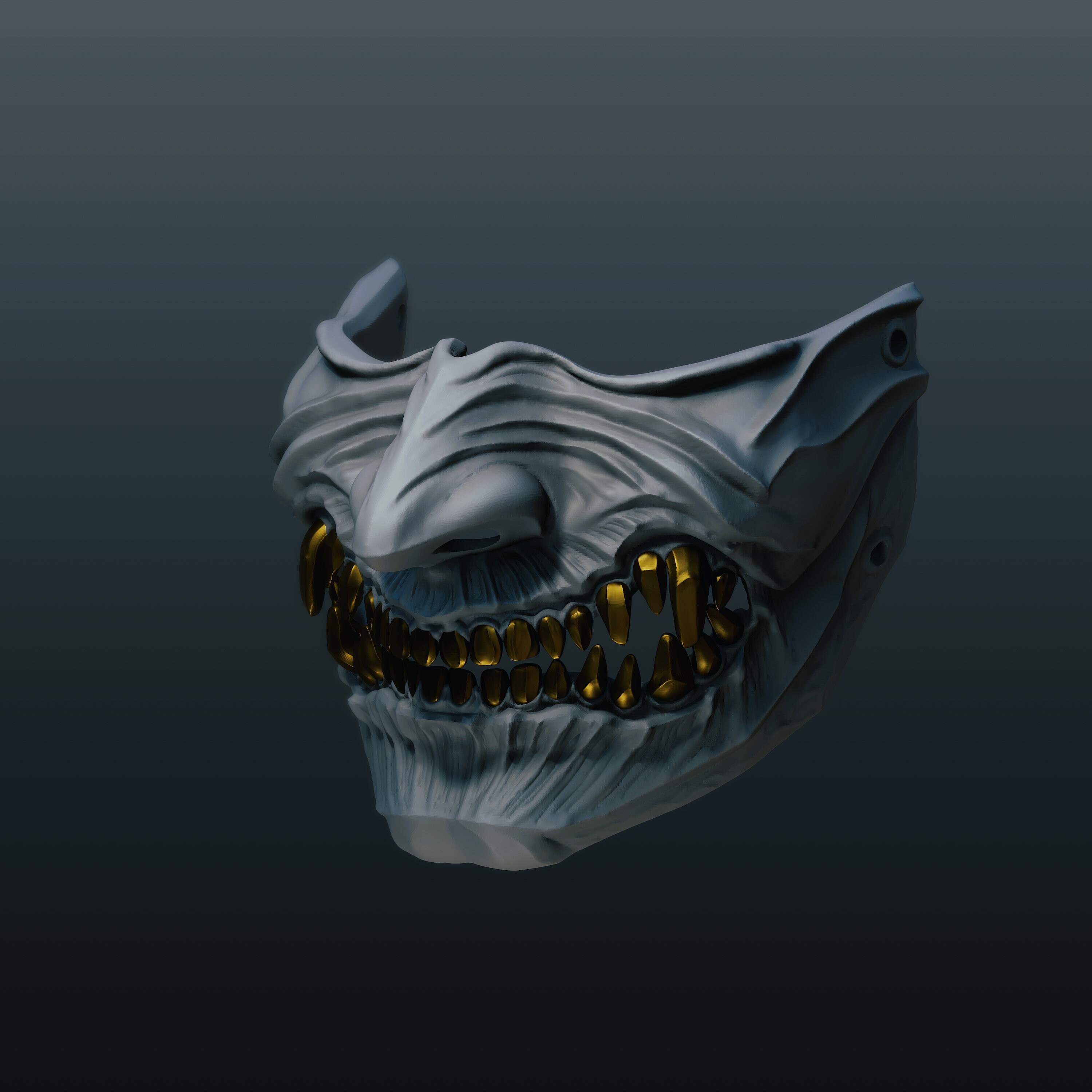 Menpo Mask 18 Half Face 3D Printing File Stl - Etsy