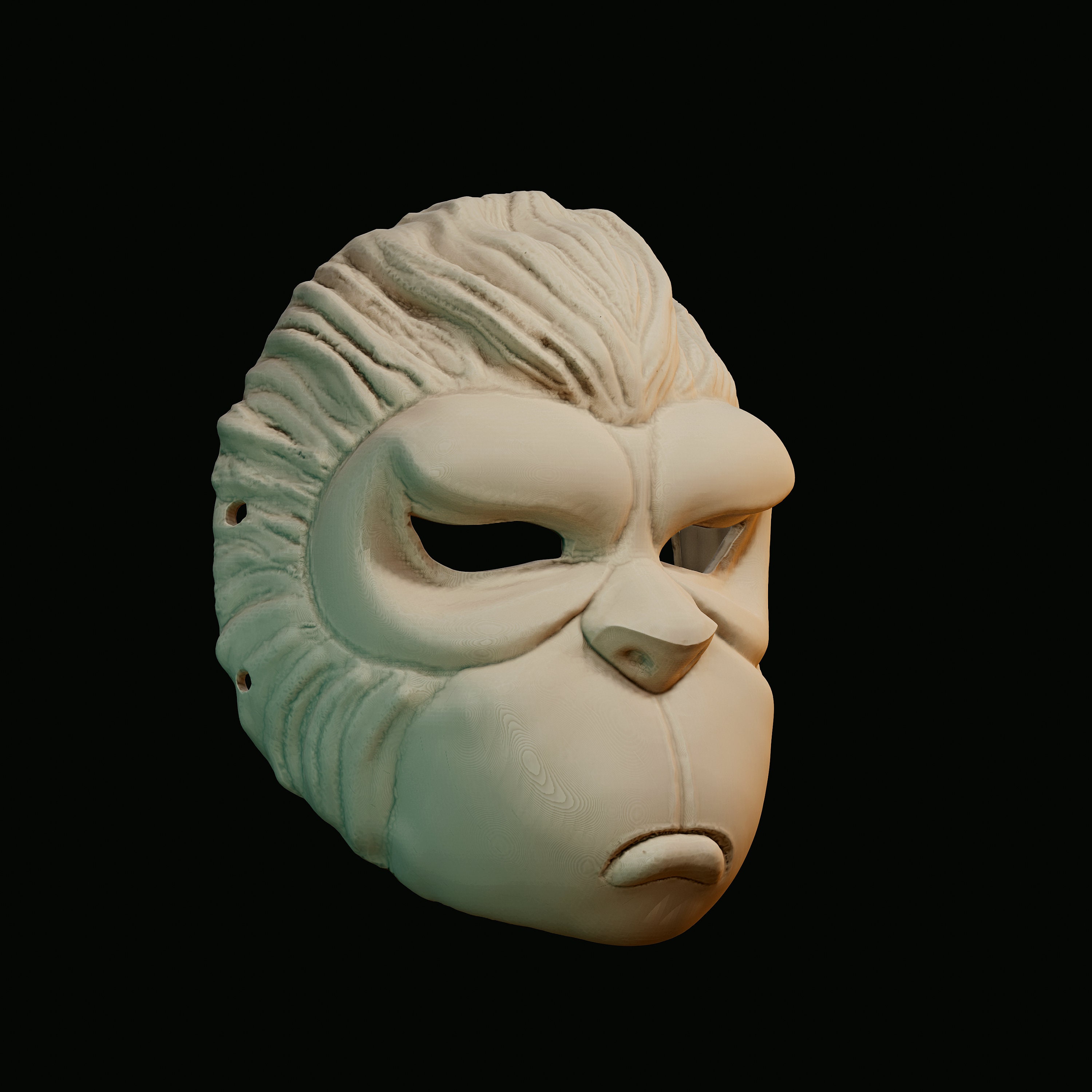 Wearable Cute Simian Monkey Mask 3D Printing File Stl - Etsy