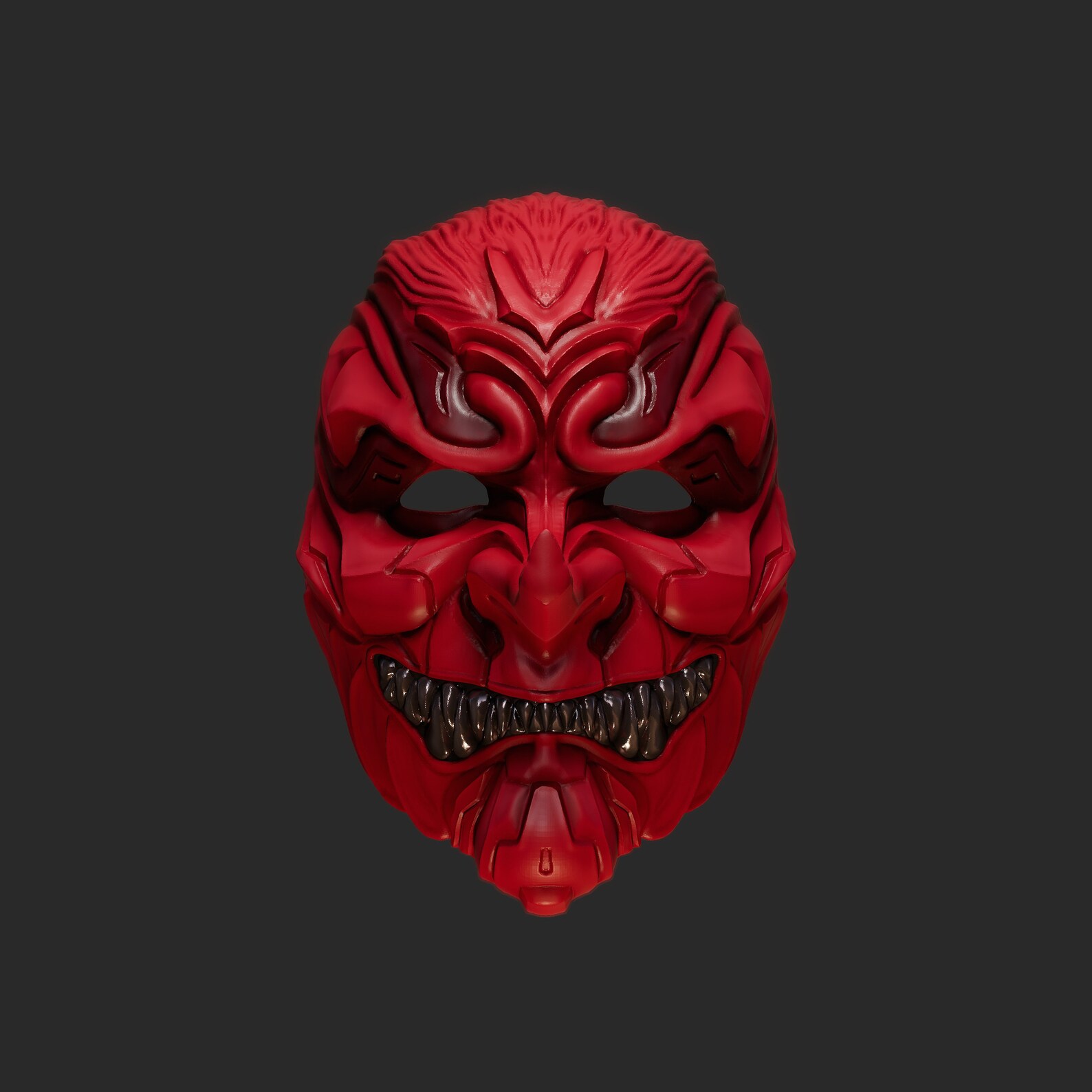 Tengu Oni Mask 16 Demon Full Face Stl 3d Printer - Etsy