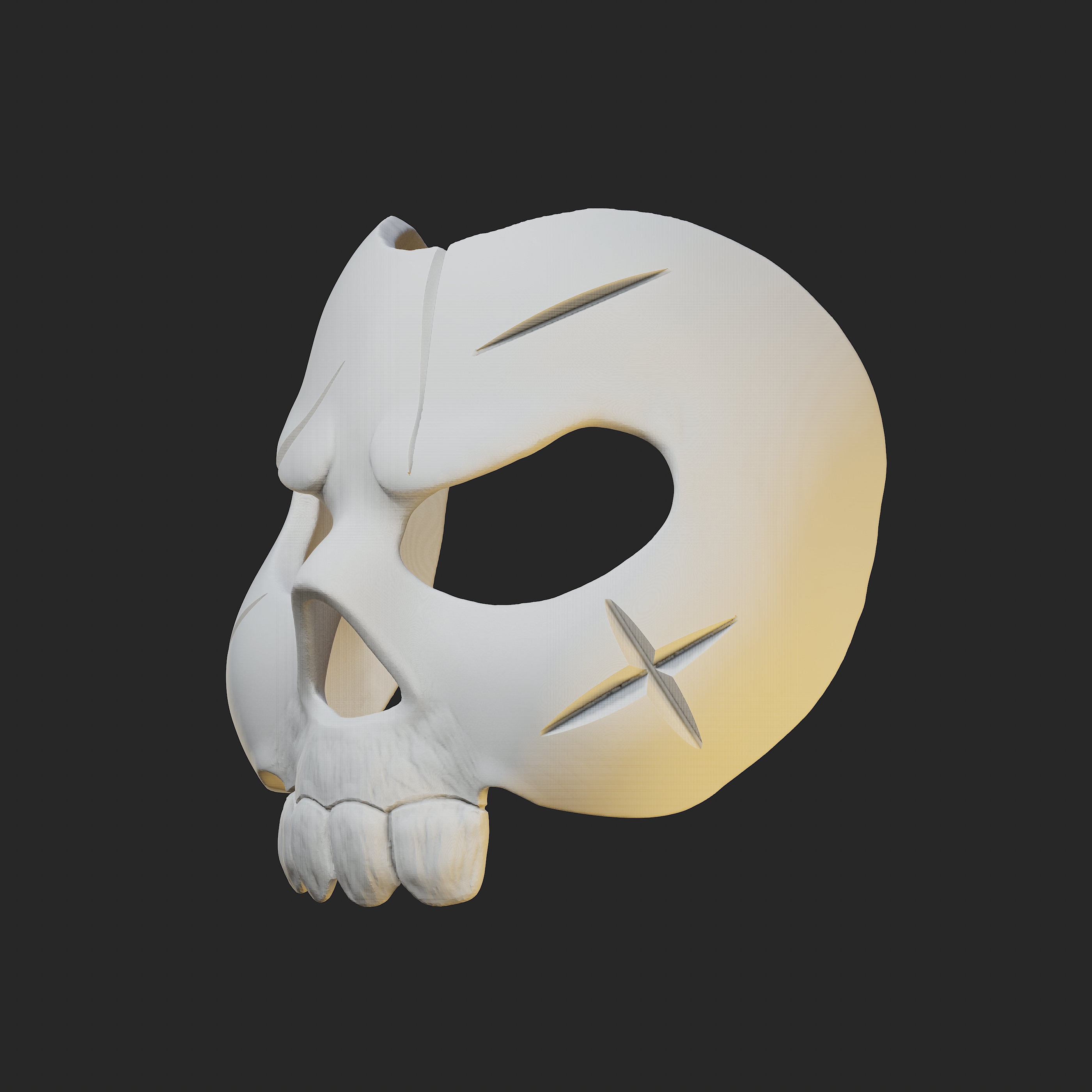 Wearable Mask 17 Skull Damage 3d Print Stl File - Etsy