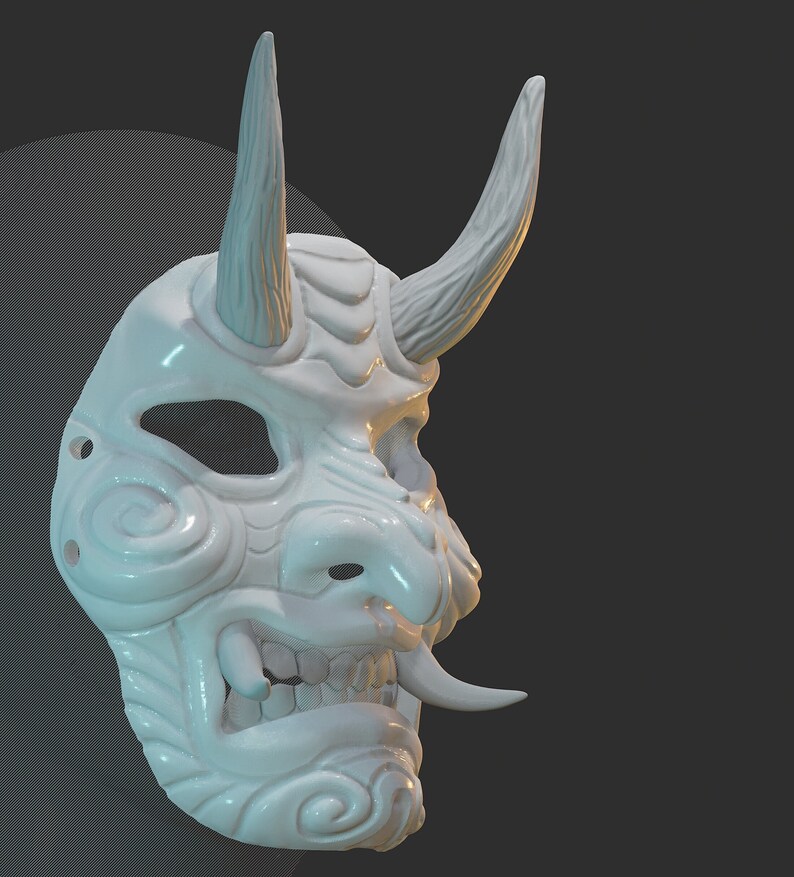 Samurai Oni Mask 3 3D Printing File Stl - Etsy