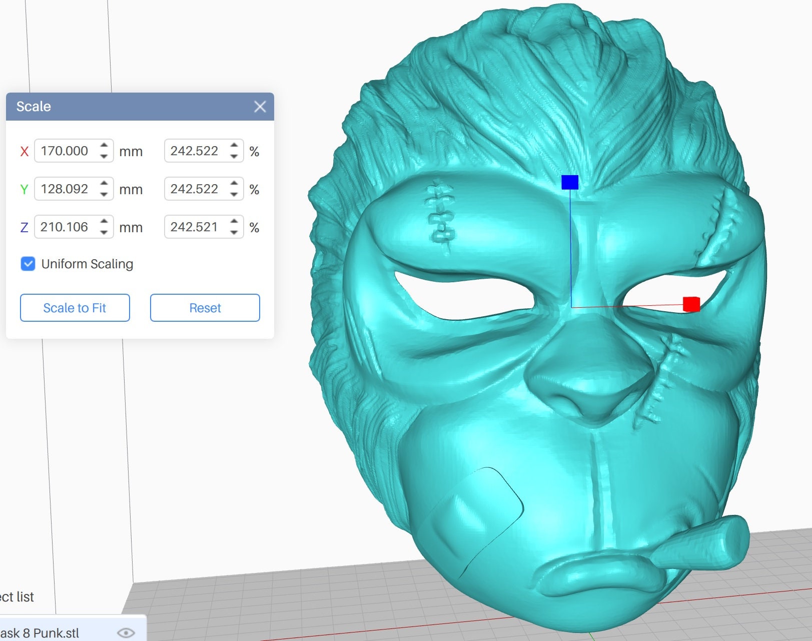 Wearable Mafia Simian Monkey Mask 3D Printing File Stl - Etsy