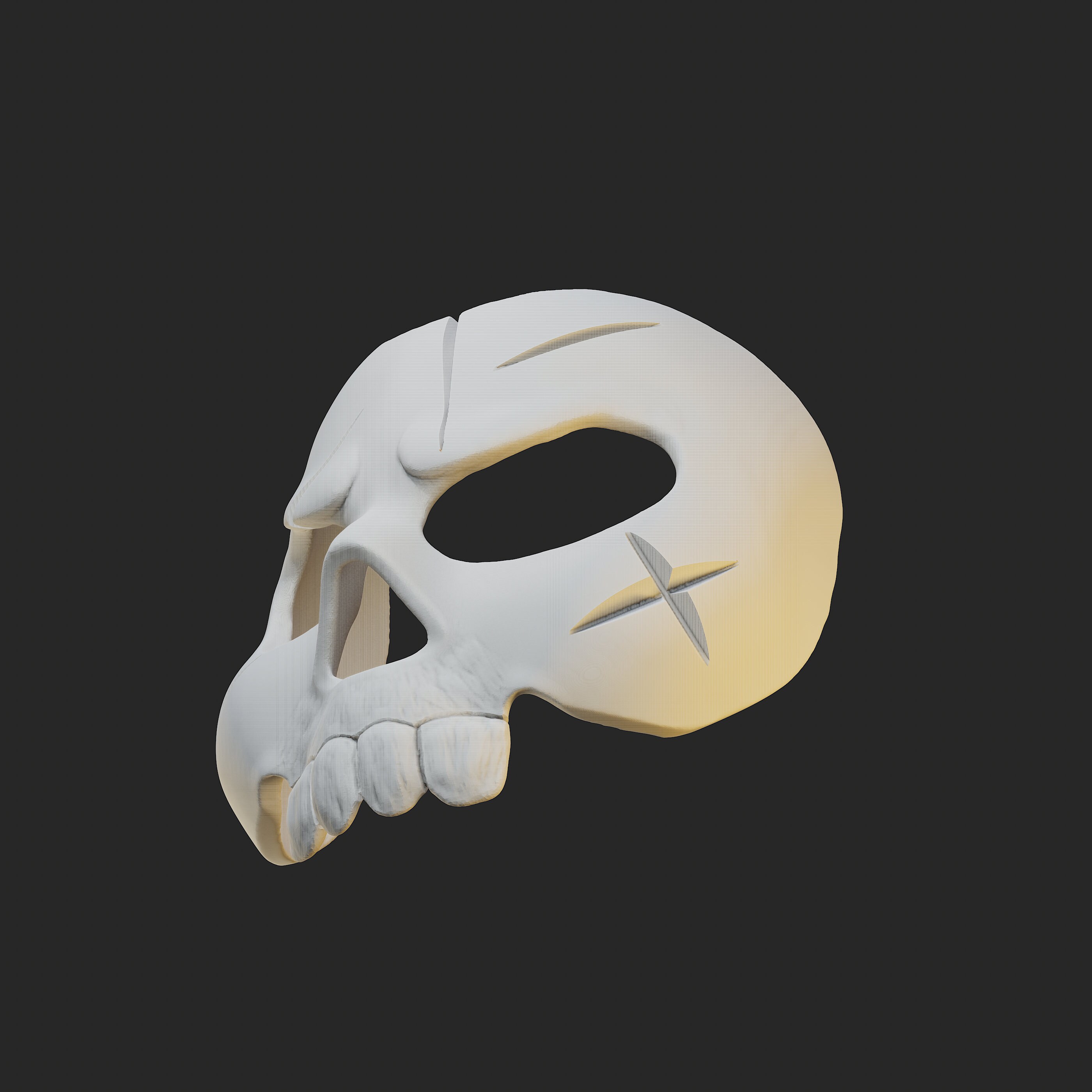 Wearable Mask 17 Skull Damage 3d Print Stl File - Etsy