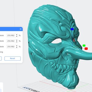 Tengu Oni Mask 16 Demon Full Face Stl 3d Printer - Etsy