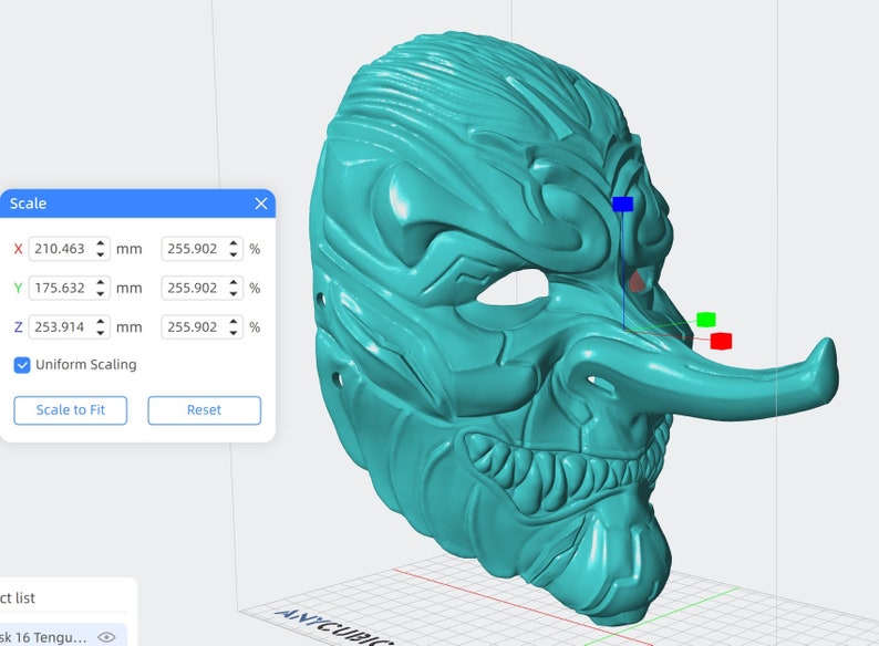 Tengu Oni Mask 16 Demon Full Face Stl 3d Printer - Etsy