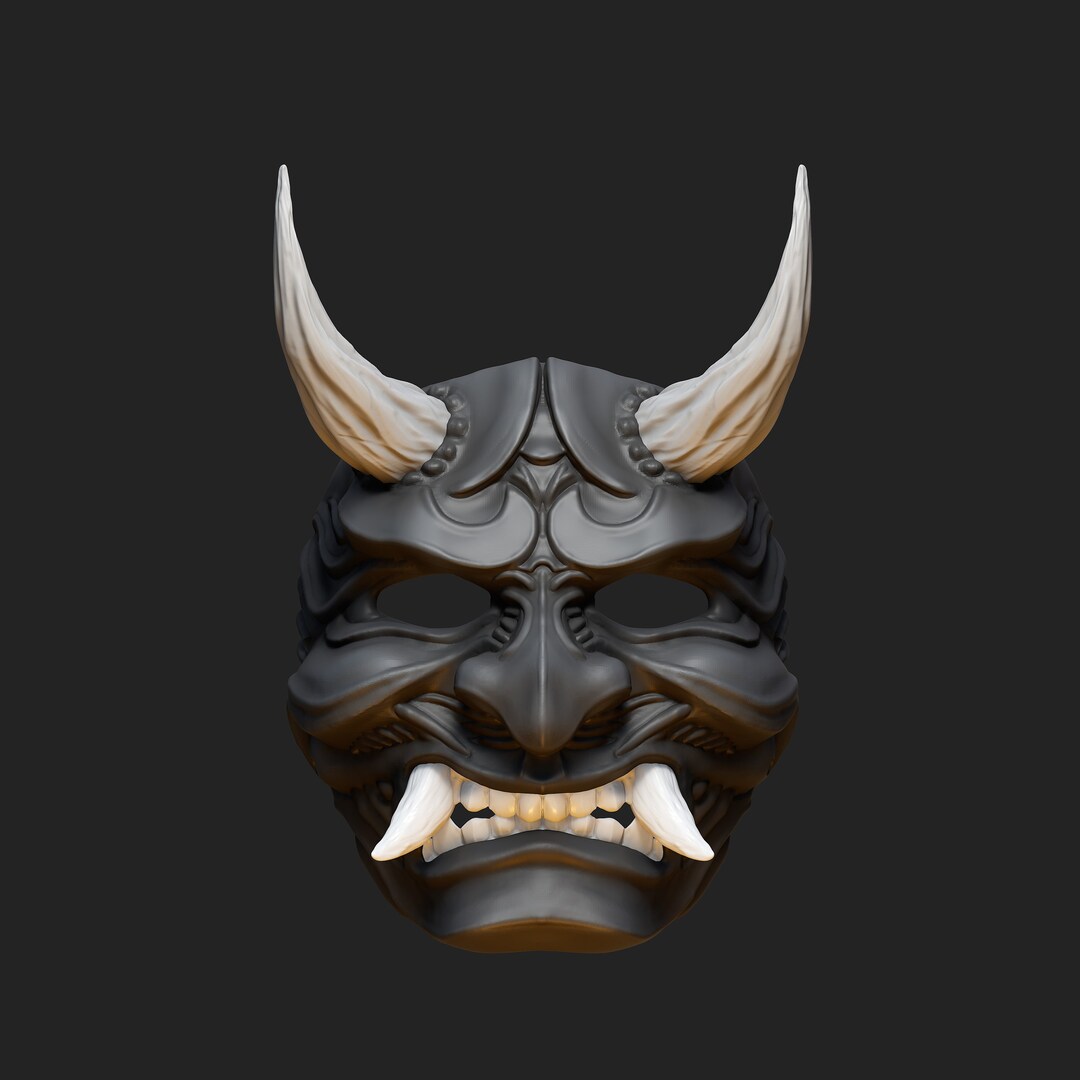 Hannya Samurai Oni Mask 5 Ver 2 3D Printing File Stl - Etsy