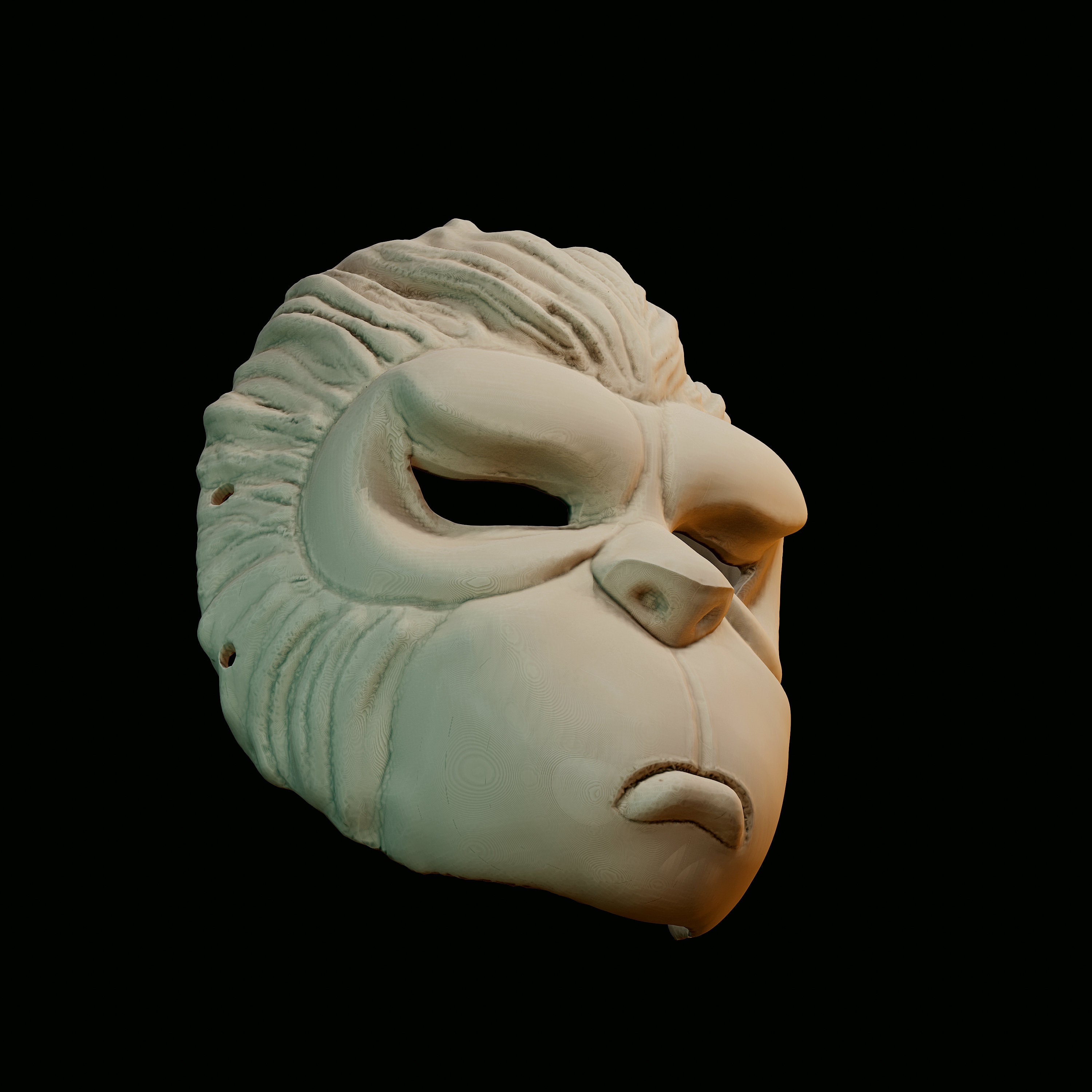 Wearable Cute Simian Monkey Mask 3D Printing File Stl - Etsy