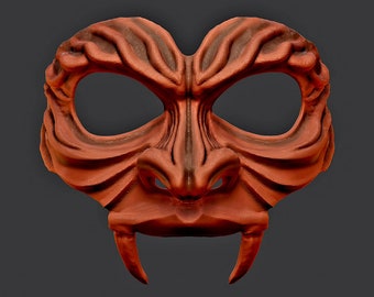 Oni Mask 13 Ethnic Demon Half Face 3D Printing File Stl - Etsy
