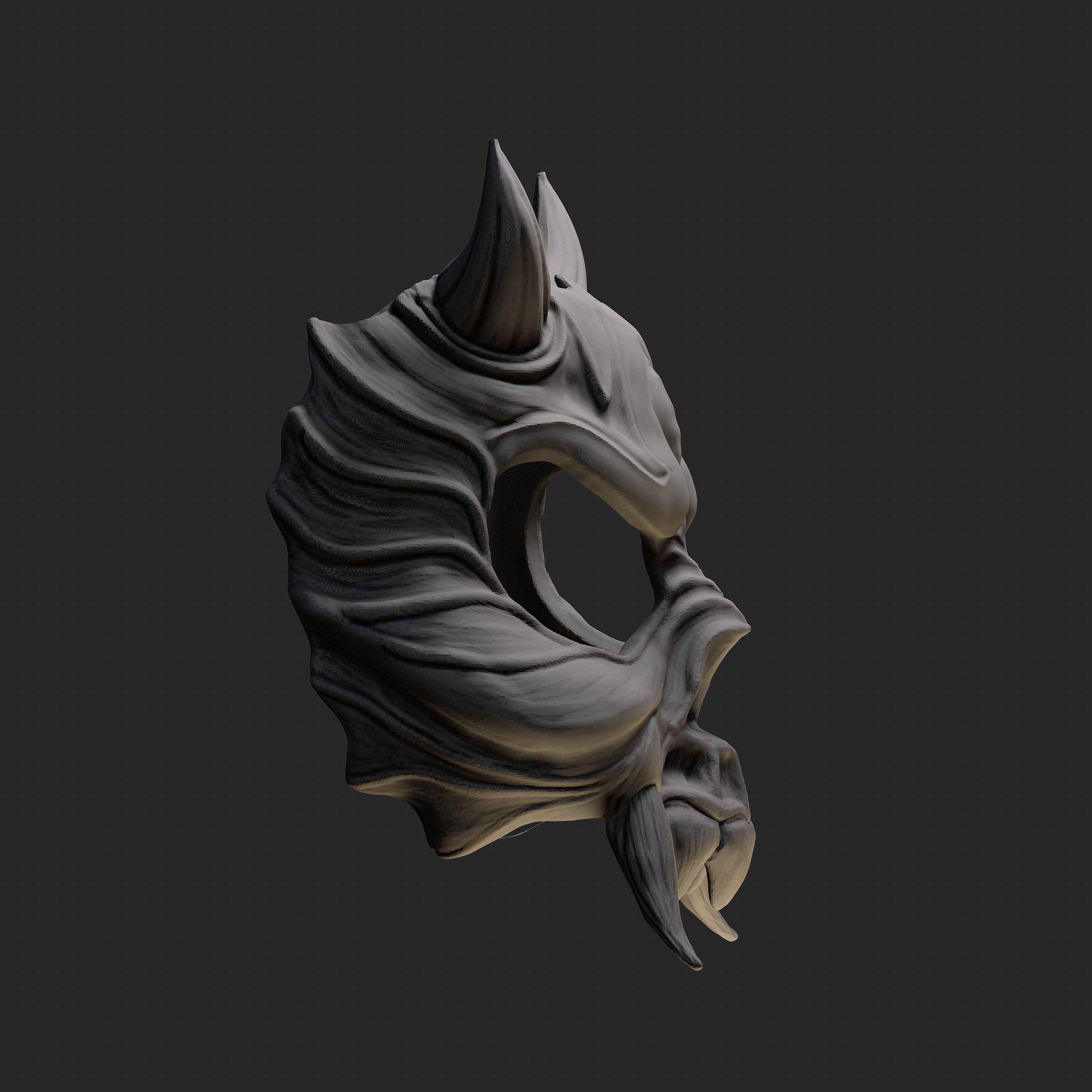 Wearable Mask 17 Skull Horn 3d Print Stl File - Etsy