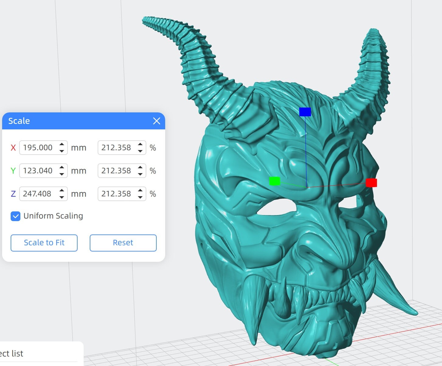 Oni Mask 16 Demon Face 3d Print Stl File - Etsy