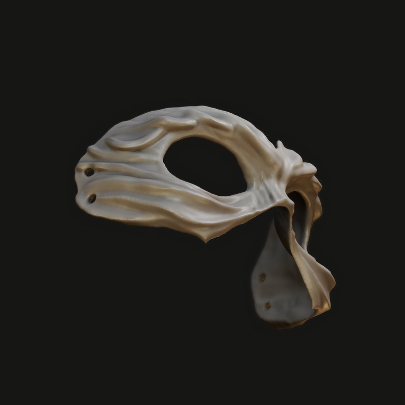 Mask 13 Demon Half Face 3D Printing File Stl - Etsy