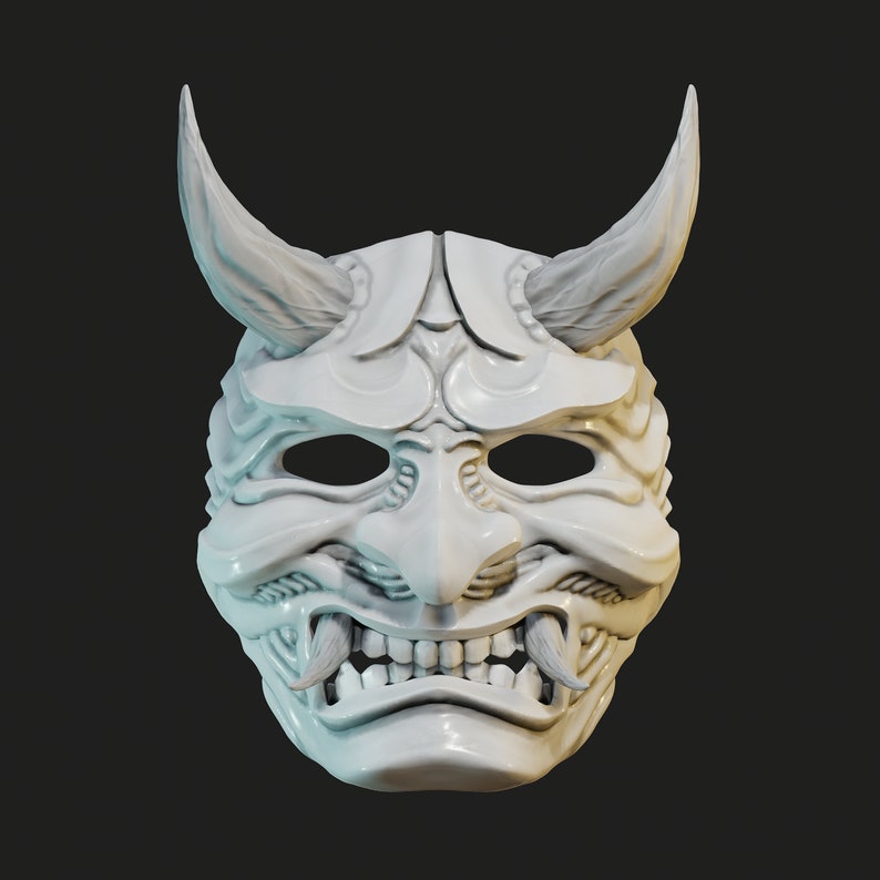 Hannya Samurai Oni Mask 5 3D Printing File Stl - Etsy