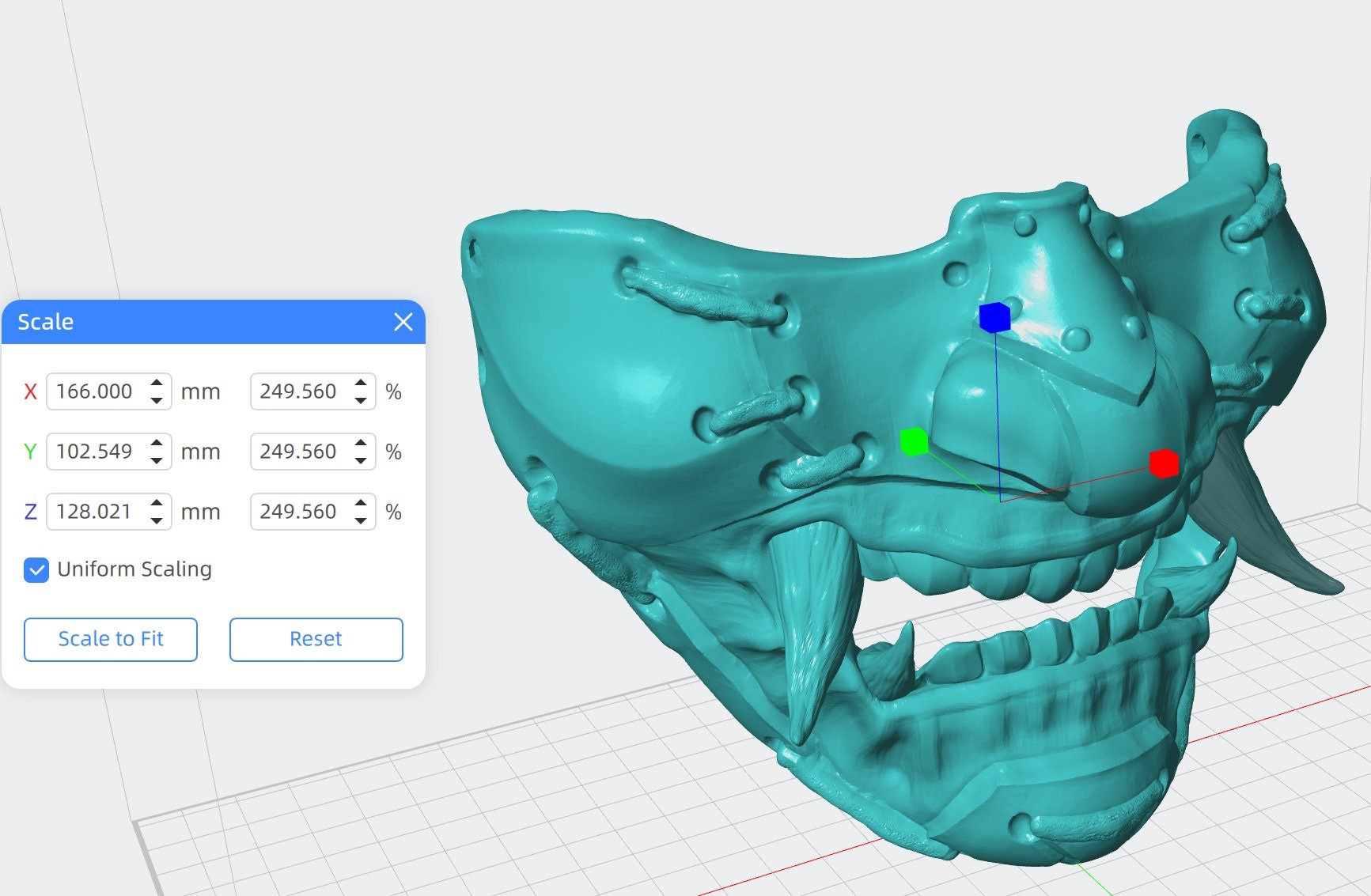 Oni Mask 7 Half Face 3D Printing File Stl - Etsy