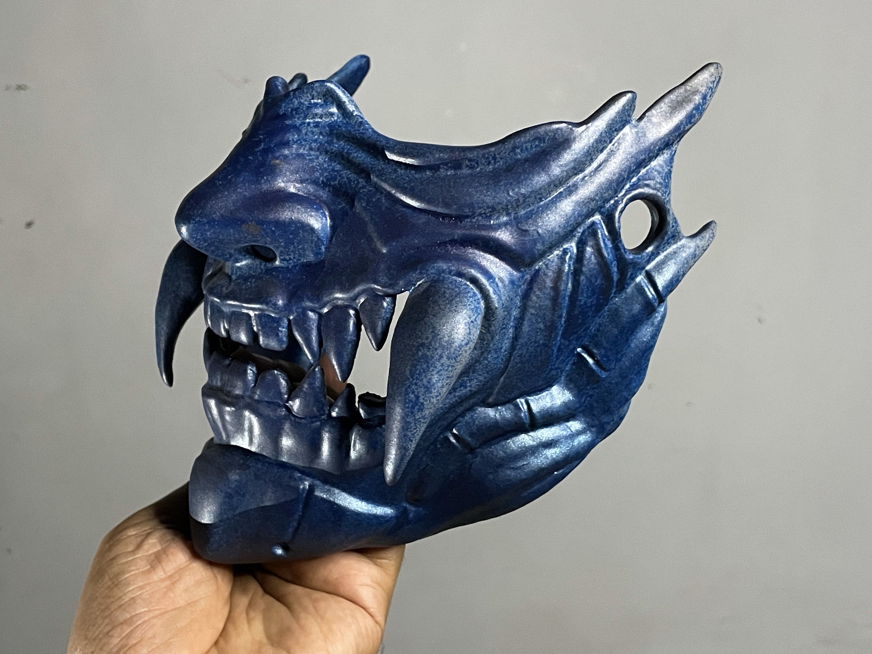 Wearable Menpo Mask 15 Demon Half Face - Etsy