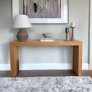 Waterfall Console Table for Entryway, Sofa, Living Room. Enhance Home ...