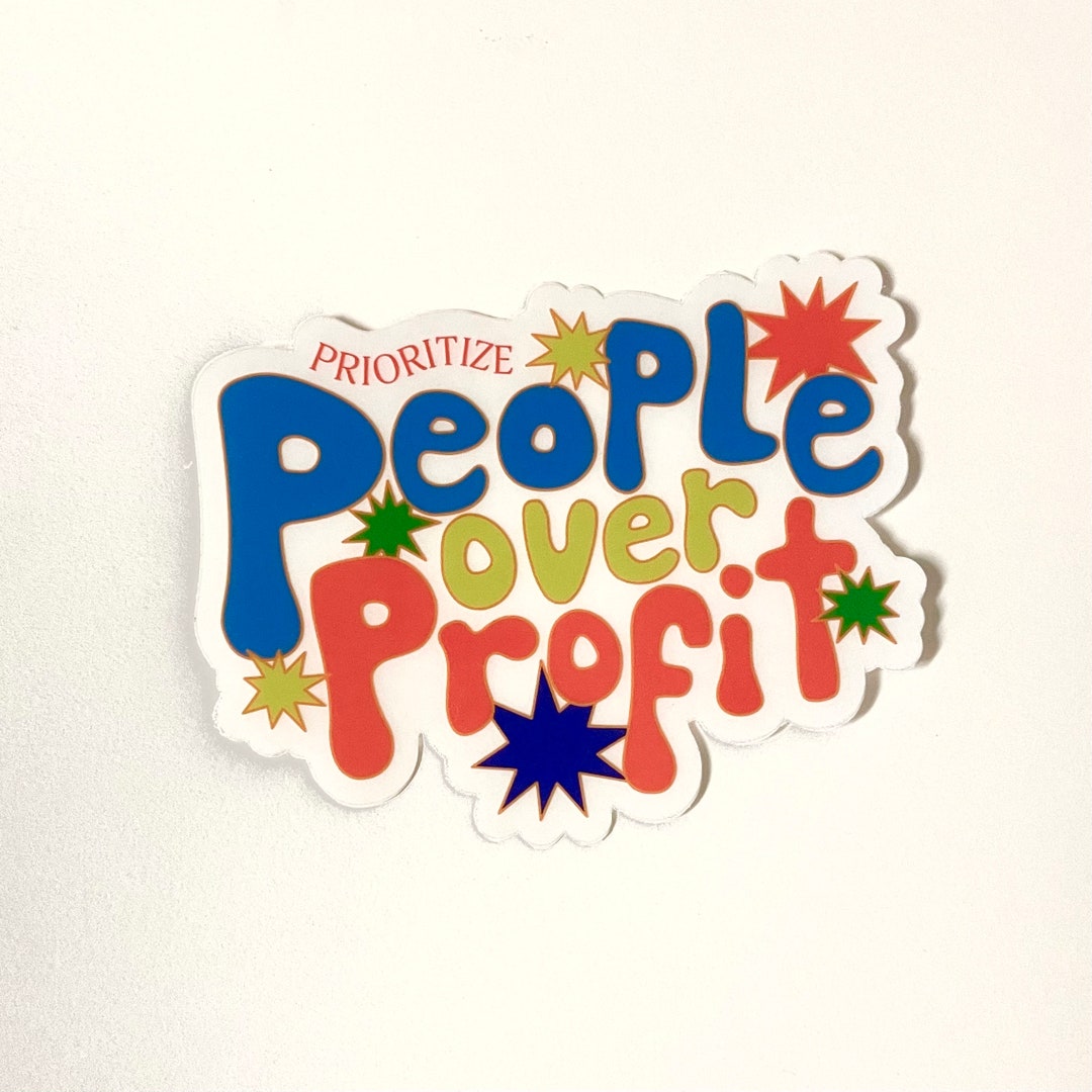 People Over Profit Sticker - Etsy