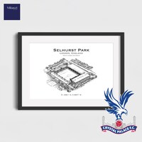 Crystal Palace Print: Selhurst Park Map - Etsy UK