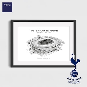 Tottenham Stadium Art Print: Football Fan Gift - Etsy