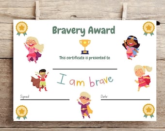 Certificate of Bravery - Etsy