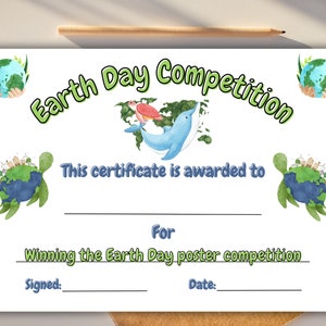 Earth Day Competition Printable Instant Download Classroom Activity ...