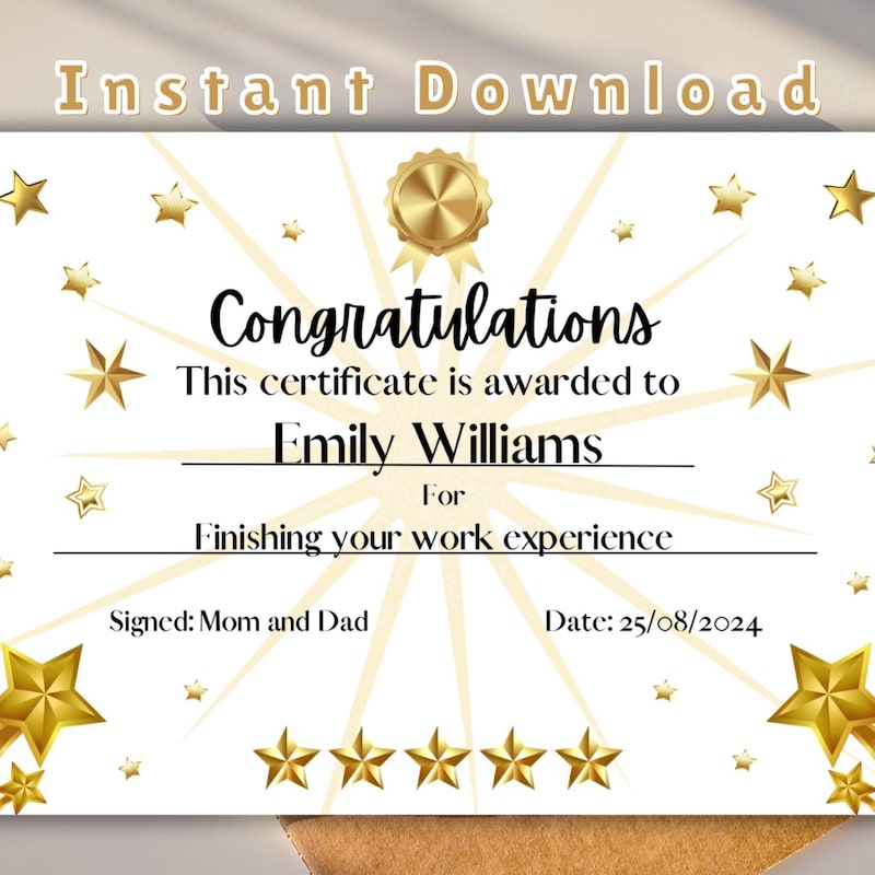 Kids Recognition Award - Etsy UK