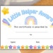 Little Helper Award Personalised Certificate Template Certificate of ...