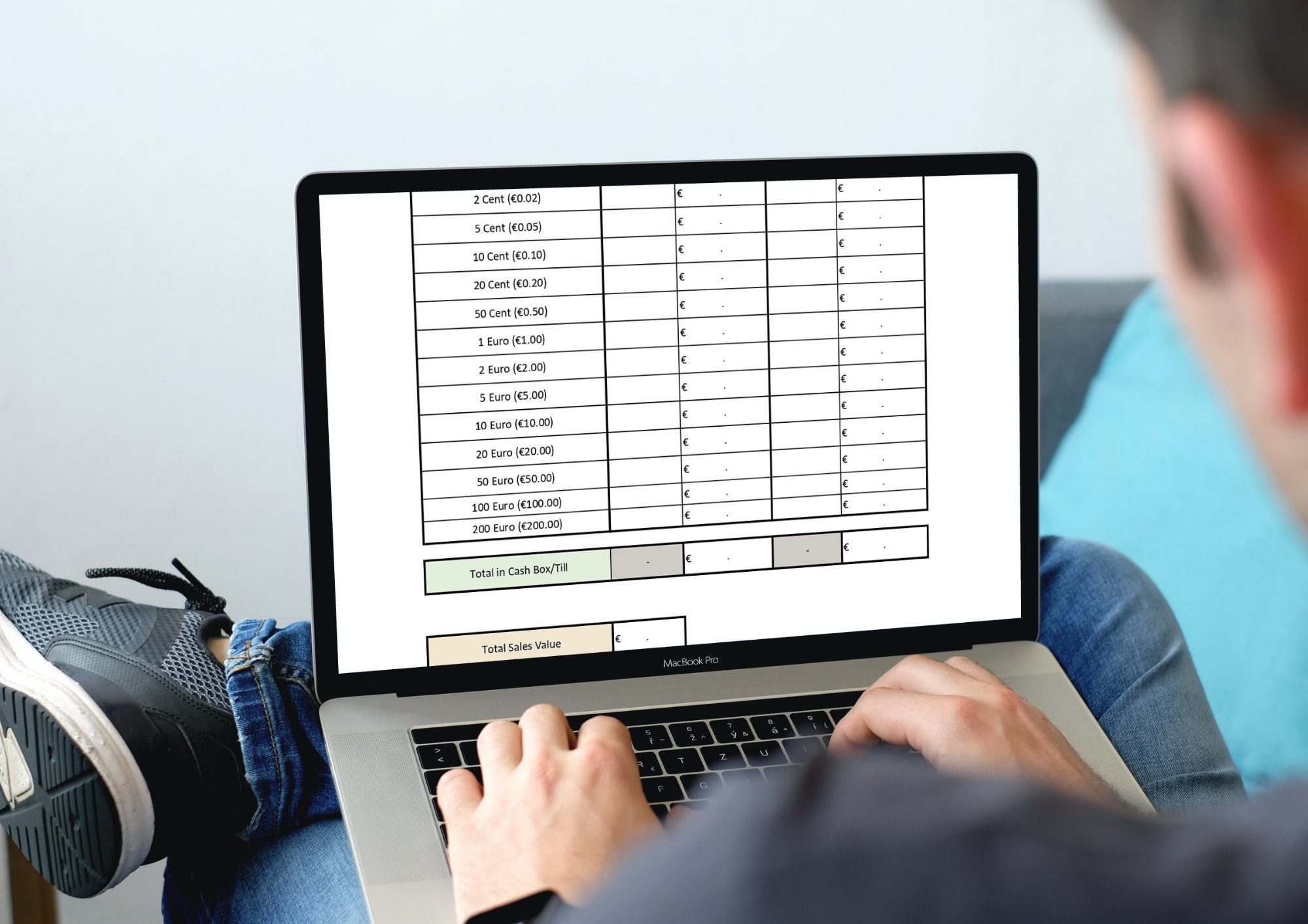 Market Cashing up Sheet, Daily Cash Report, Excel Download Spreadsheet ...
