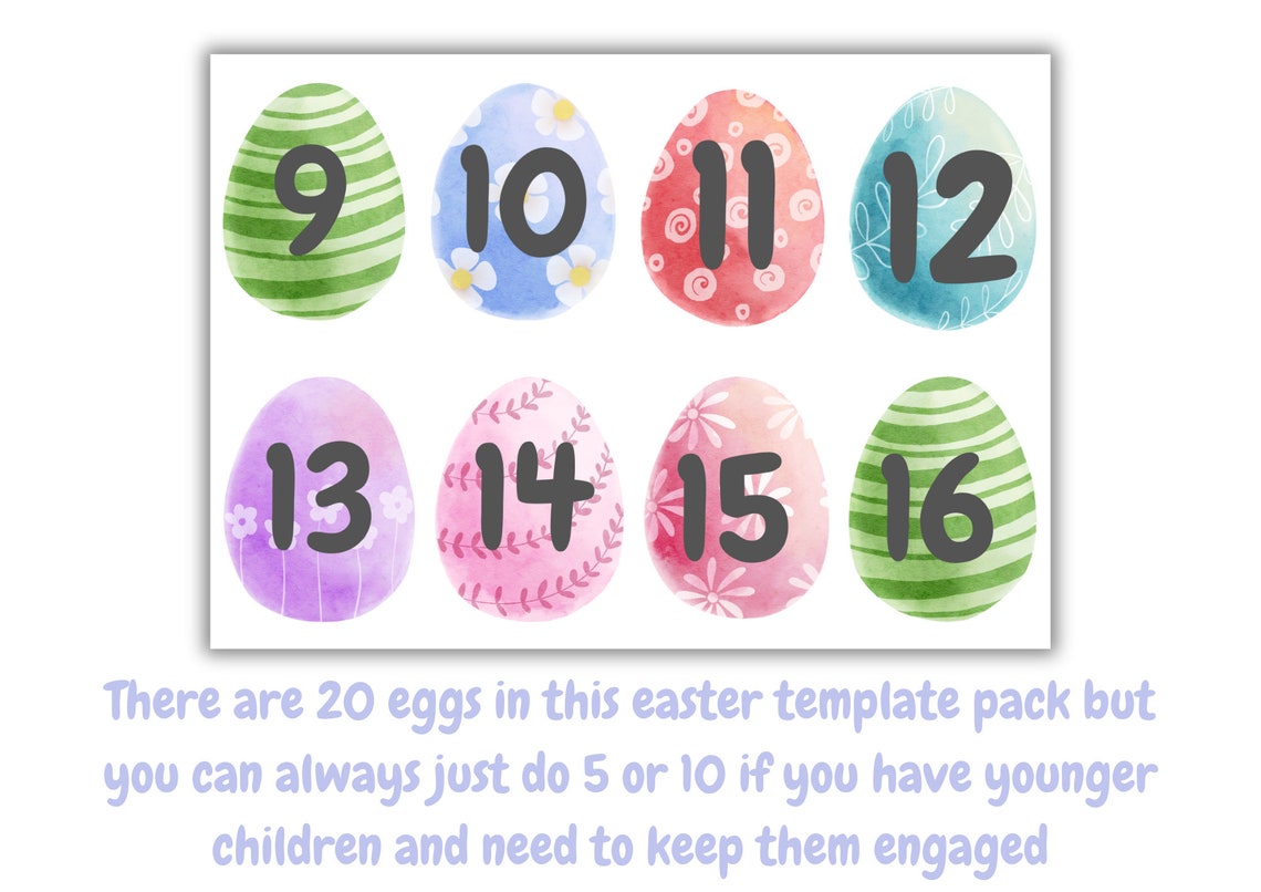 Easter Egg Hunt Template Activity Printable Easter Game Template ...