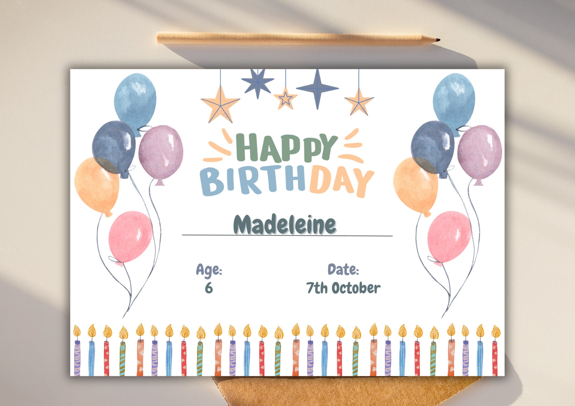 Birthday Gift Certificate Bundle Birthday Award Printable, Downloadable ...