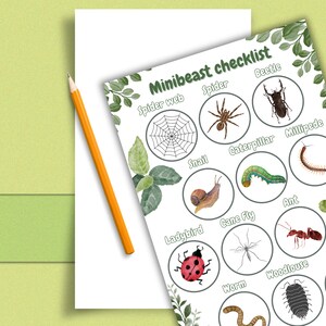 Minibeast Scavenger Bug Hunt Activity Sheet Downloadable Bug Hunt Sheet ...