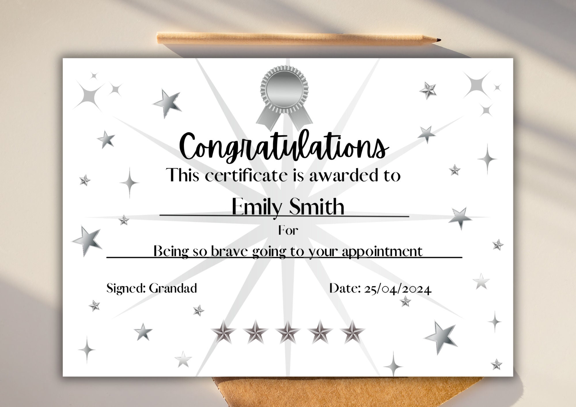 Job Well Done Certificate