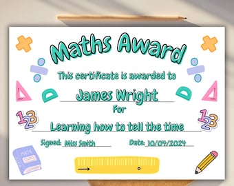 Star Award Certificate Achievement Congratulations Well Done Education ...