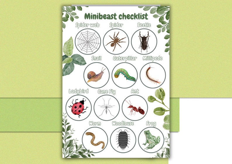 Minibeast Scavenger Bug Hunt Activity Sheet Downloadable Bug Hunt Sheet ...