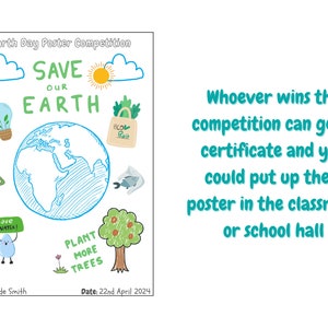 Earth Day Competition Printable Instant Download Classroom Activity ...