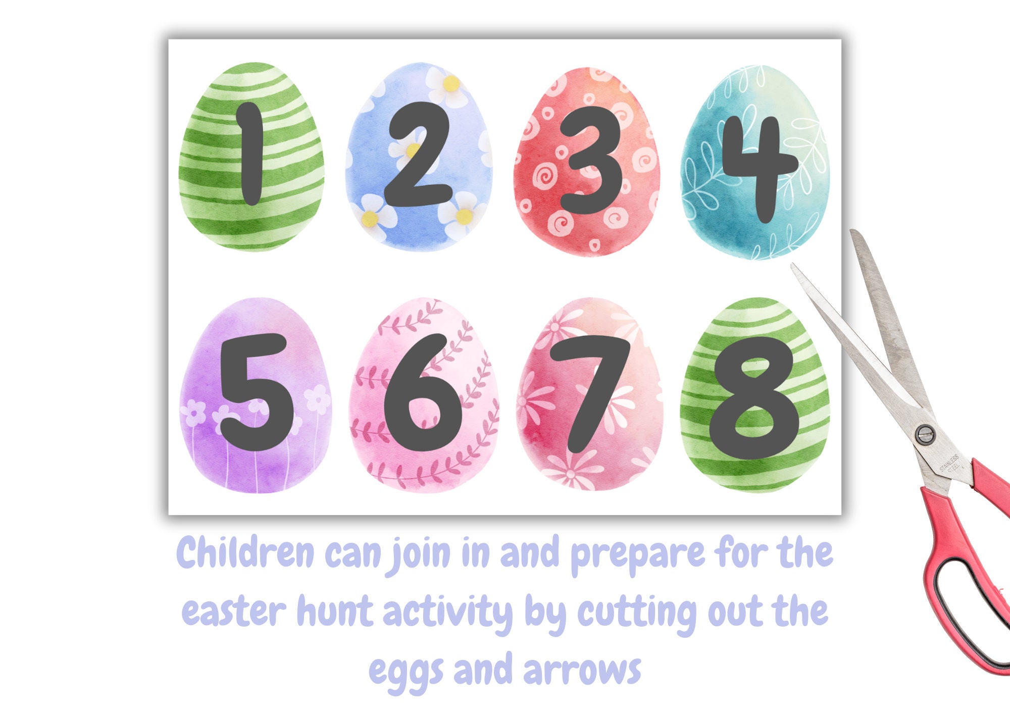 Easter Egg Hunt Template Activity Printable Easter Game Template ...