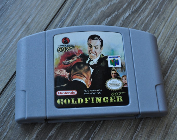 Gold Finger 64 007 N64 Cartridge Cart Goldfinger - Etsy