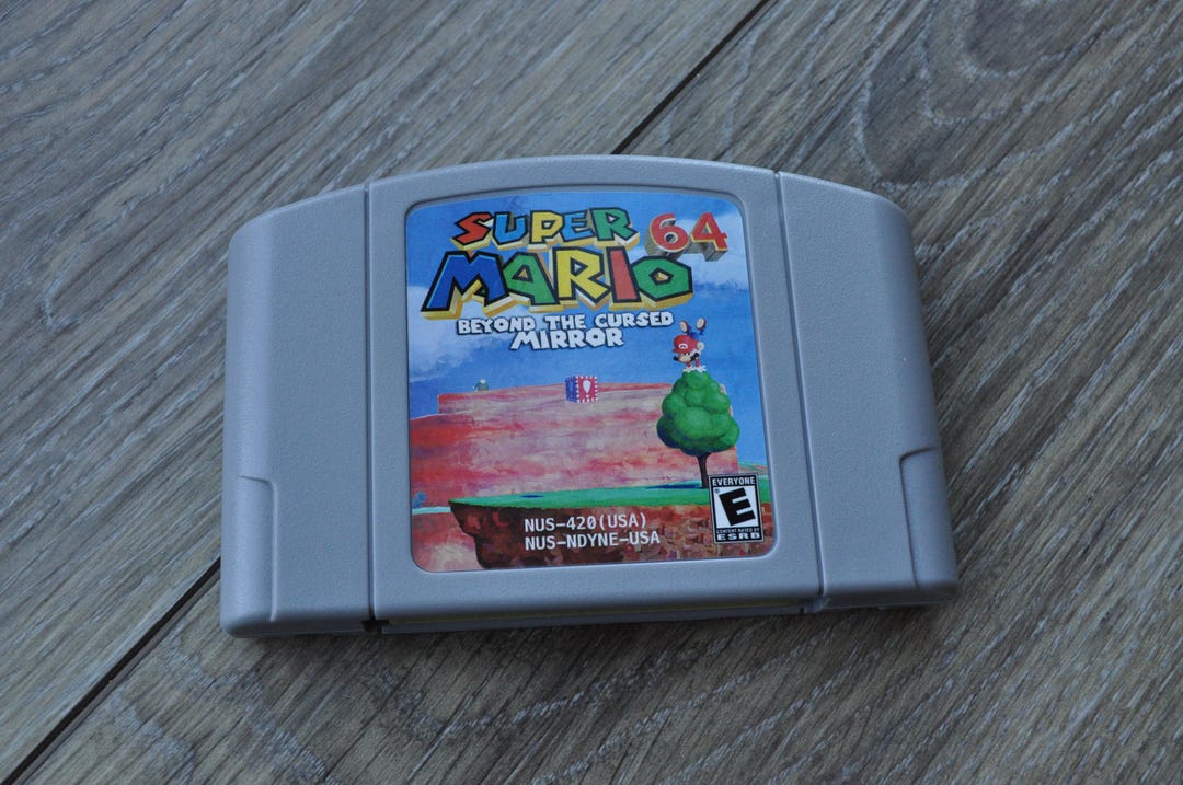 Super Mario 64: Beyond the Cursed Mirror N64 Cartridge Nintendo 64 - Etsy