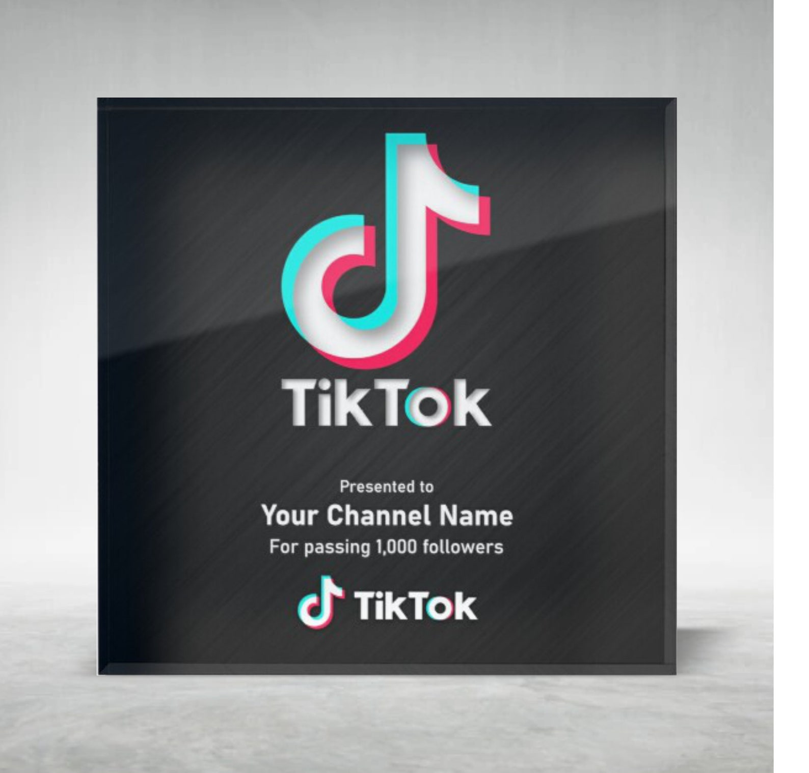 Custom Tiktok Award for Recognizing Achievements on Your - Etsy