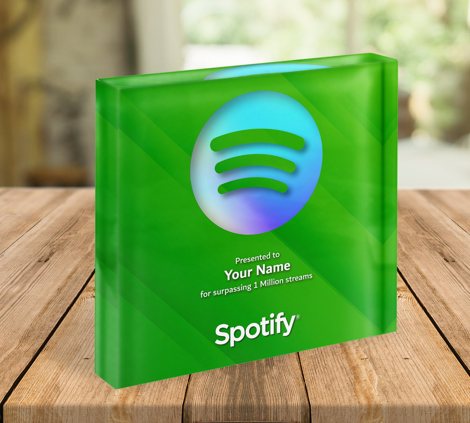 Custom Spotify Award With Play Button for Recognizing - Etsy
