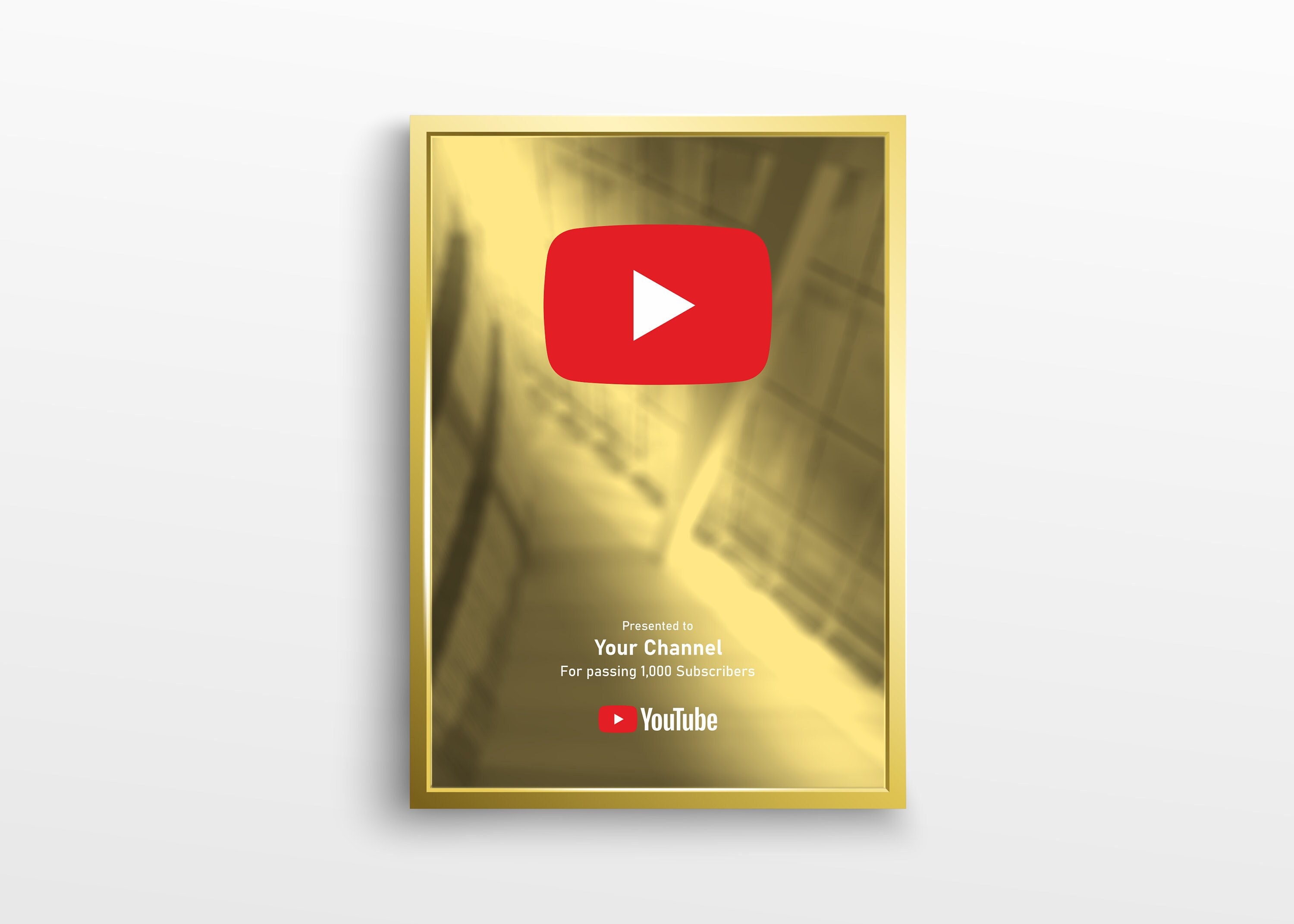 Youtube Gold Play Button
