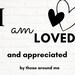 Heart SVG - I Am Loved Svg Cricut - Self Love Svg Designs - Heart ...