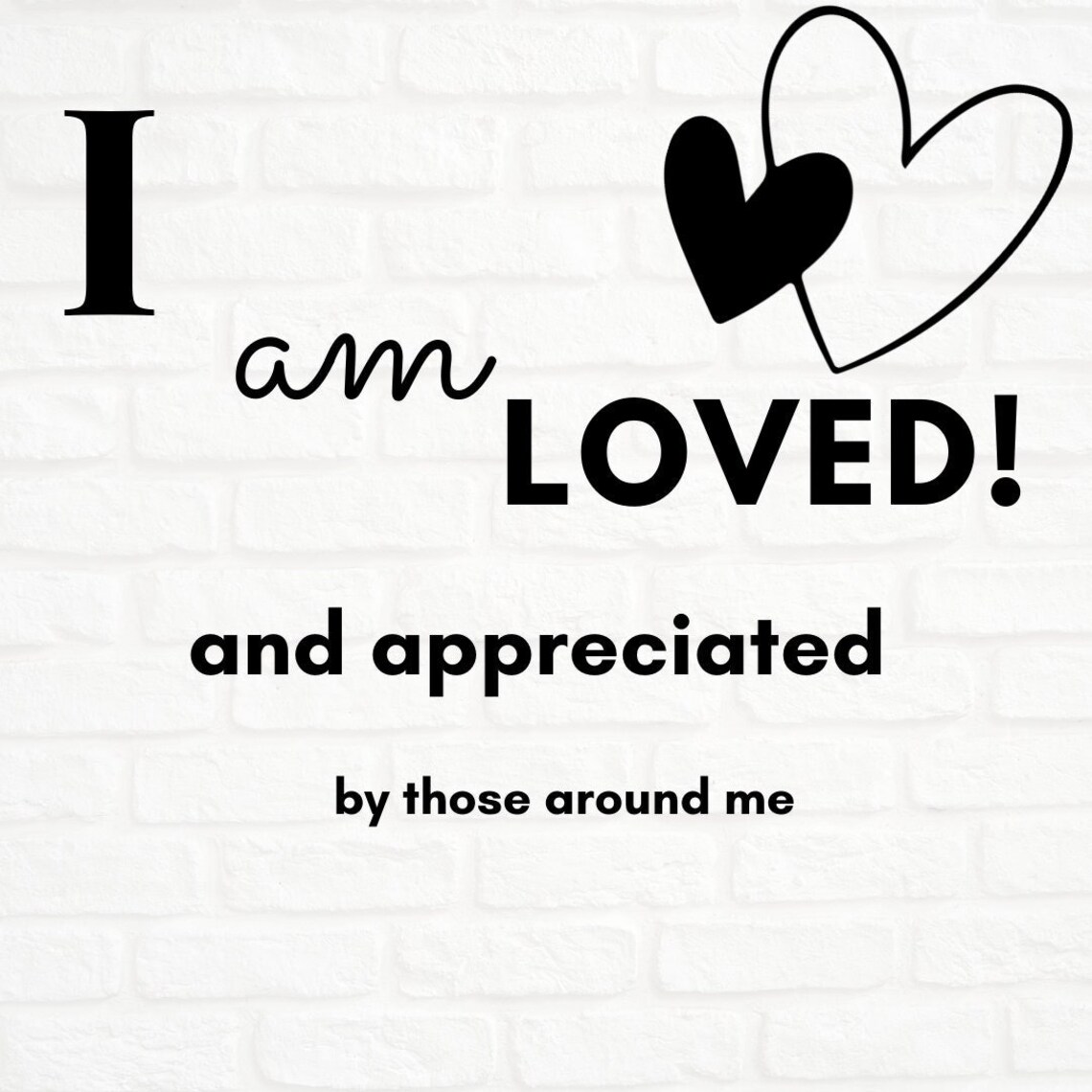 Heart SVG - I Am Loved Svg Cricut - Self Love Svg Designs - Heart ...