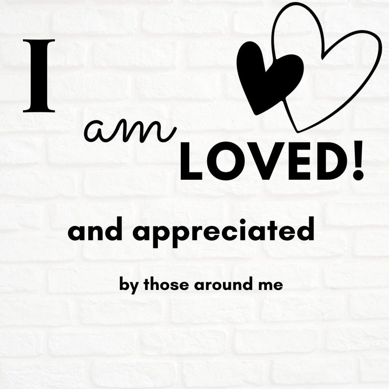 Heart SVG - I Am Loved Svg Cricut - Self Love Svg Designs - Heart ...