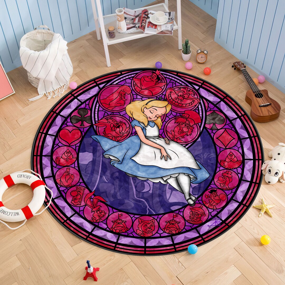 Character Rug Kids Room Decor Kids Rug Nursery Rug Round - Etsy