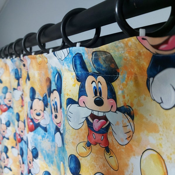 Mickey Mouse Curtains - Etsy