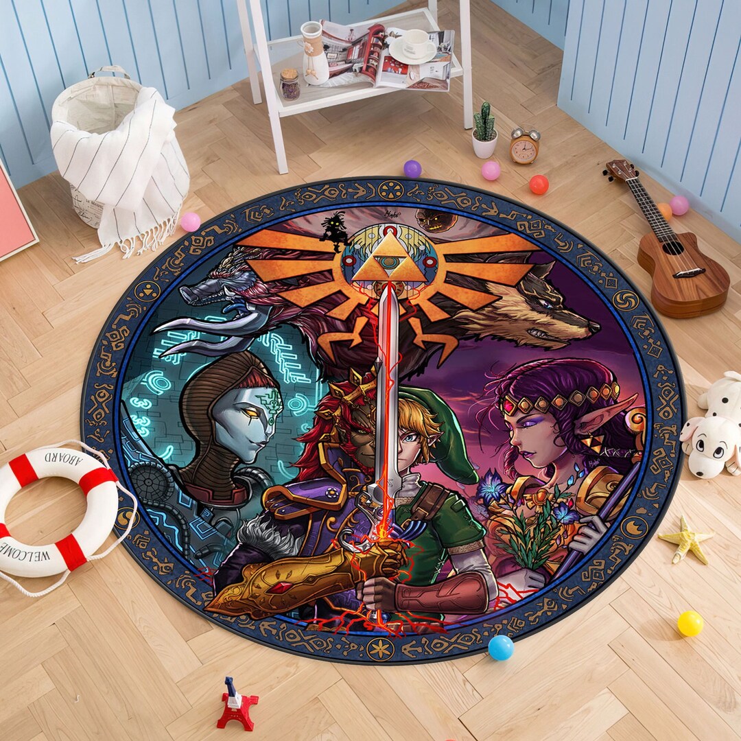 Alfombra Legend of Zelda Alfombra del área del piso de la - Etsy España