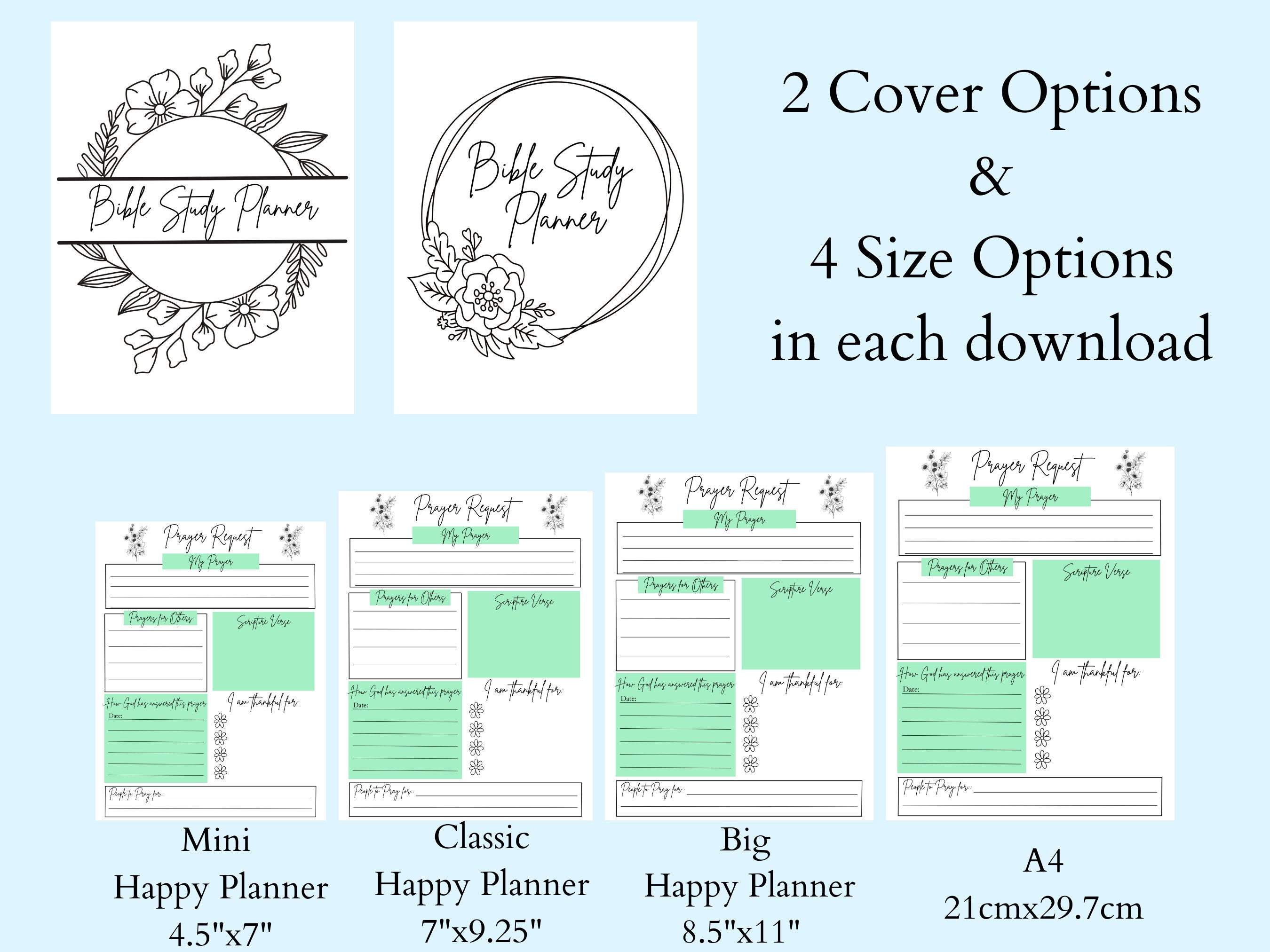 Bible Study Planner Printable Bible Study Journal Digital Bible Study ...