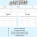 12 Month Calendar Horizontal Calendar Blank Calendar Pages - Etsy