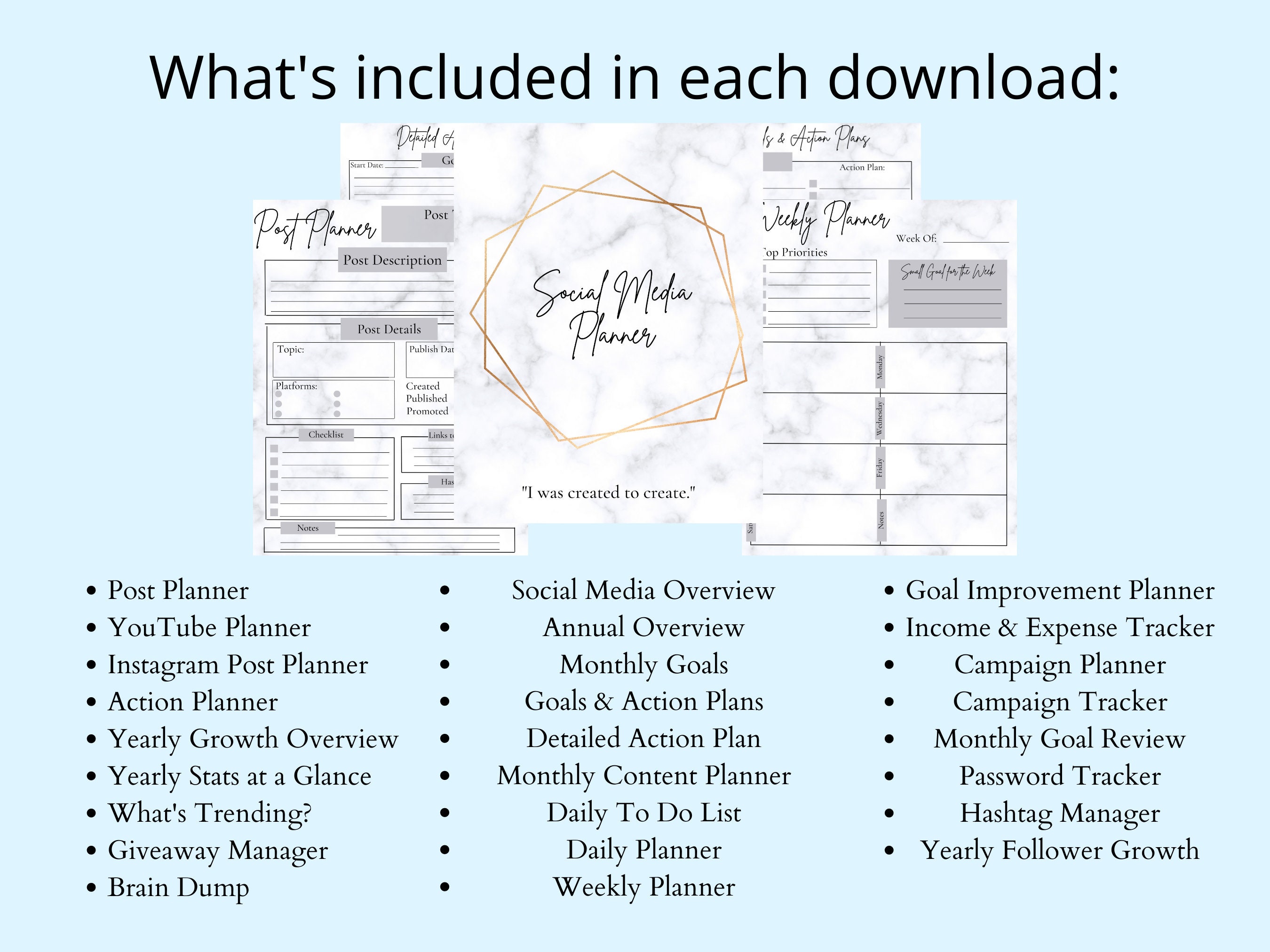 Ultimate Influencer Planner Social Media Content and - Etsy